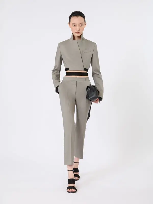 Max Mara Slim-fit Jacket In Wool, Mohair And Silk