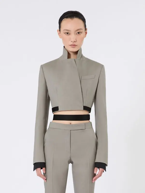 Max Mara Slim-fit Jacket In Wool, Mohair And Silk