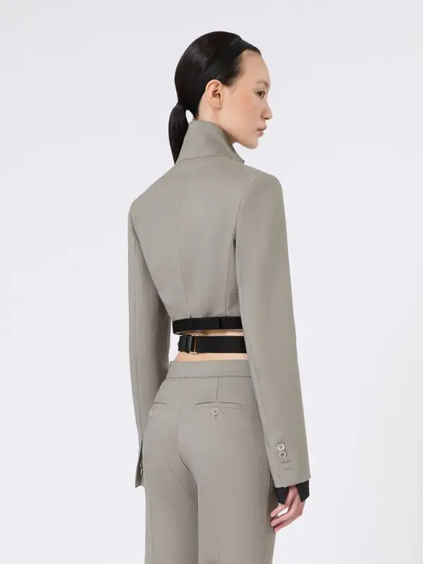 Max Mara Slim-fit Jacket In Wool, Mohair And Silk