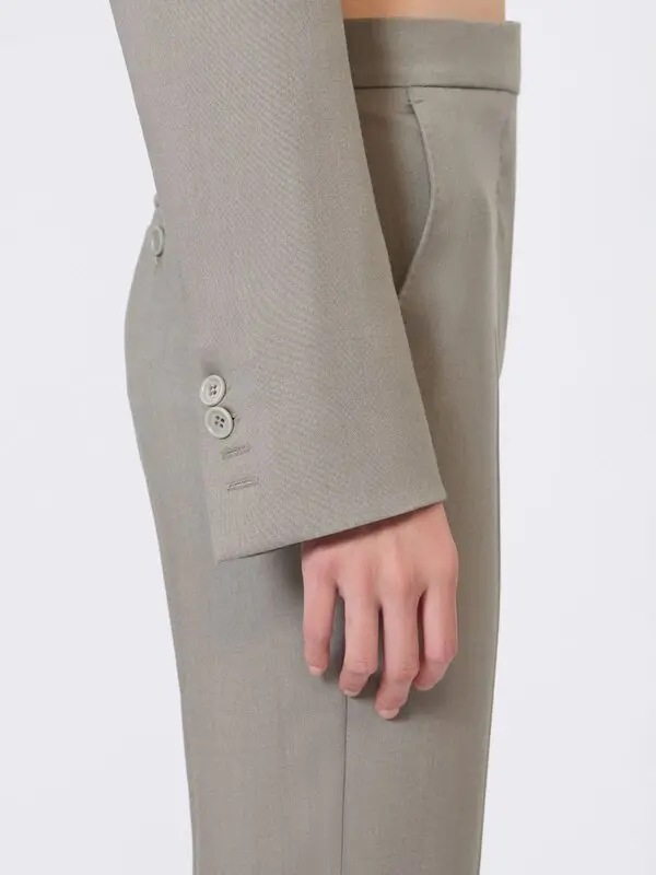 Max Mara Slim-fit Jacket In Wool, Mohair And Silk