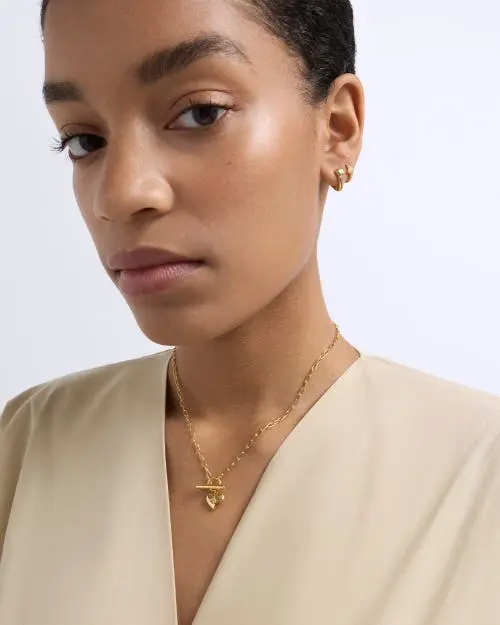 Astley Clarke Biography Heart T-bar Necklace