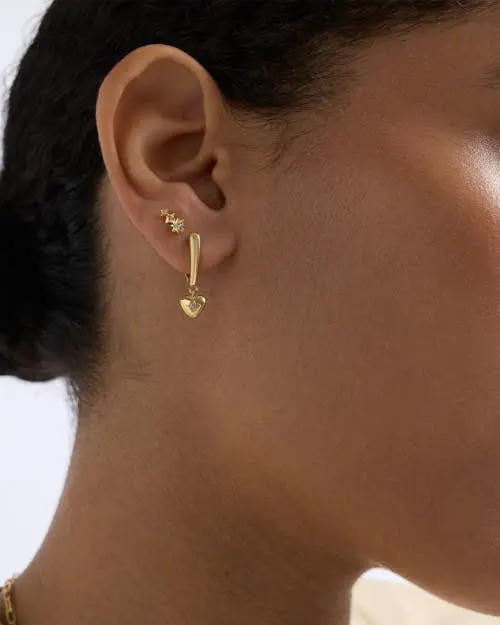 Astley Clarke Vermeil Heart Drop Earrings - Gold