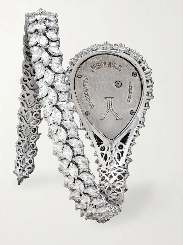 Yeprem Y-momento 18-karat White Diamond Watch