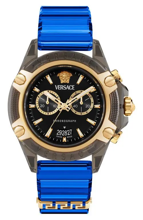 Versace Icon Active Chronograph Watch - Black