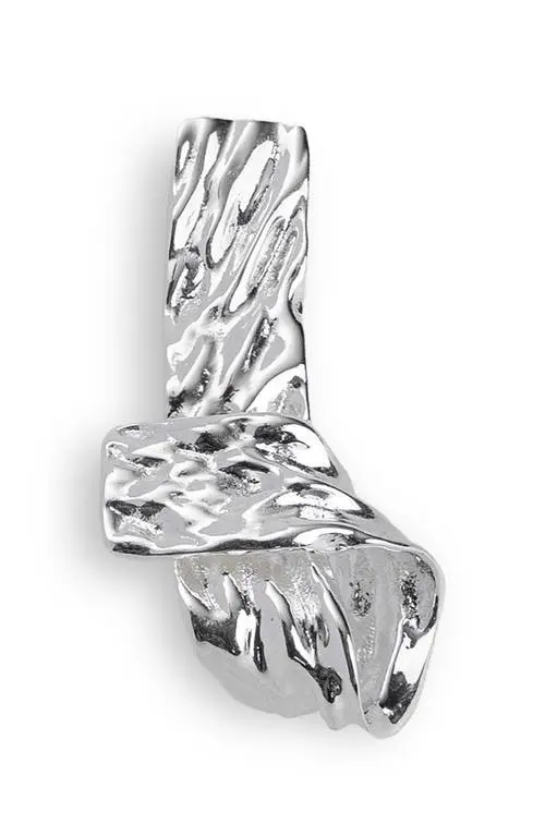 NAVEDA Jiya Mini Knot Earrings - Silver