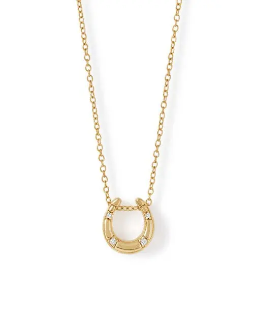 Astley Clarke Biography Horseshoe Necklace - Gold