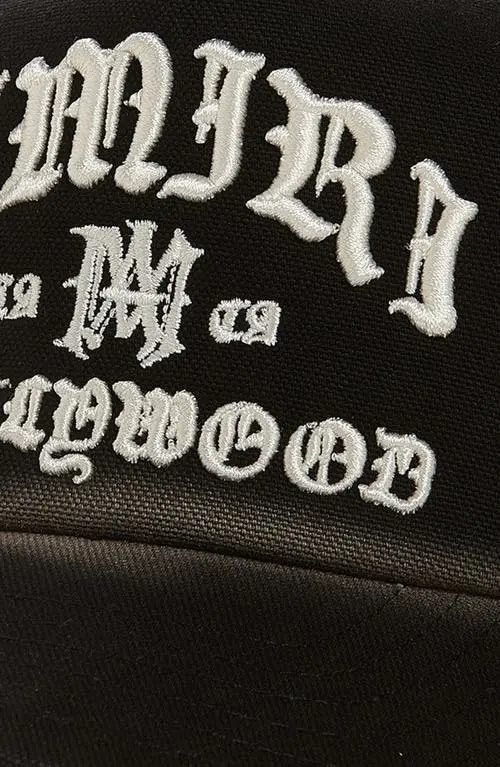Amiri Hollywood Embroidered Trucker Hat