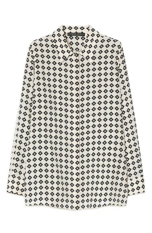 Marina Rinaldi Lusso Silk Button-up Shirt