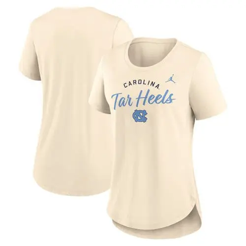 JORDAN BRAND North Carolina Tar Heels Script Logo Tri-blend T-shirt