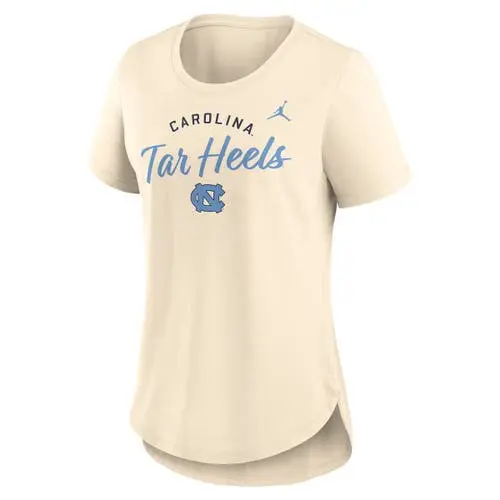 JORDAN BRAND North Carolina Tar Heels Script Logo Tri-blend T-shirt