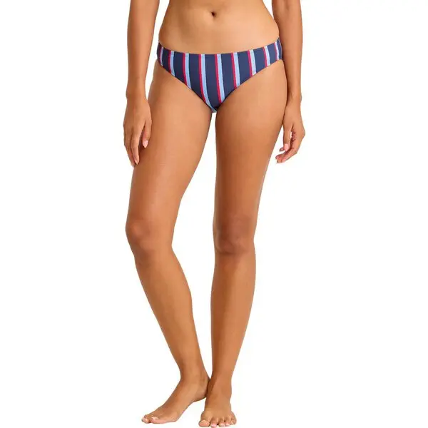 Tommy Bahama Deep Sea Stripe Hipster Bikini Bottom - Mare Navy