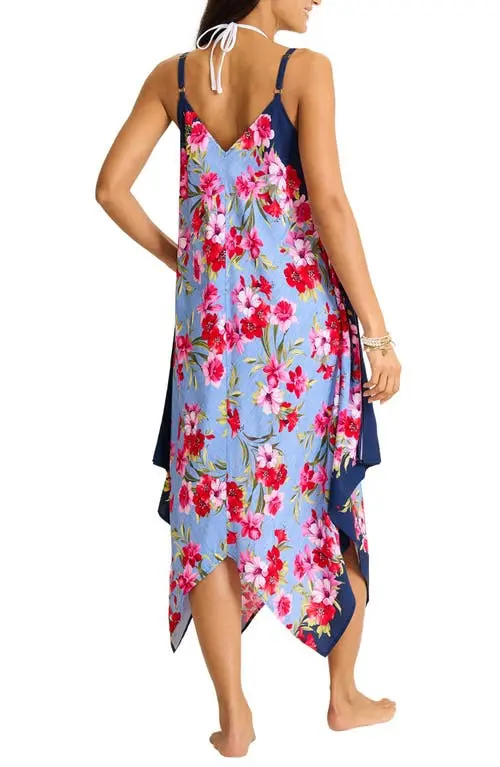 Tommy Bahama Chambray Beach Scarf Cover-up Dress