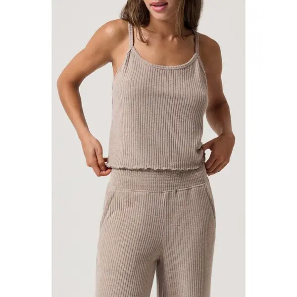 Spiritual Gangster Bliss Cami - Heather Oat