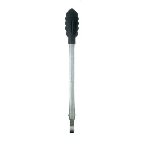 CUISIPRO 12 Inch Silicone Locking Tongs - Black