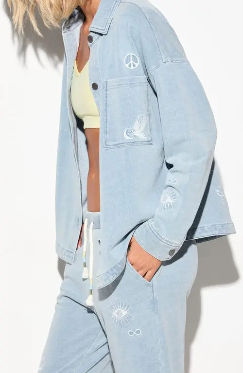 Spiritual Gangster Eye Bloom Button-up Shirt