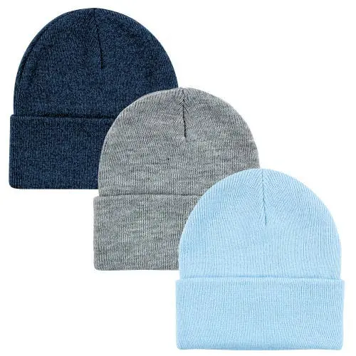 HUDSON BABY Cuffed Beanies - Light Blue