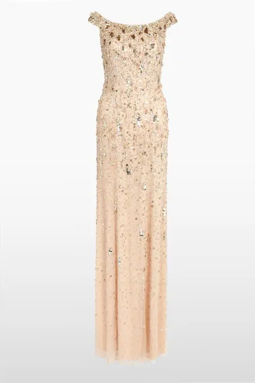 Jenny Packham Jessie Beaded Gown - Illusion