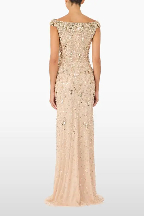 Jenny Packham Jessie Beaded Gown - Illusion