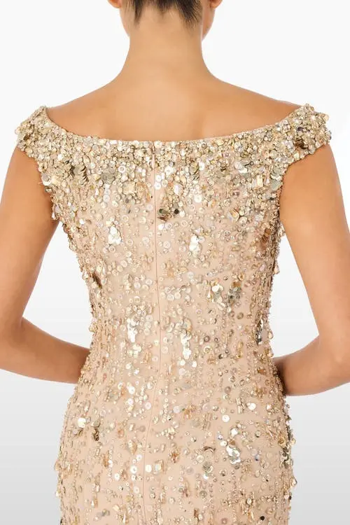 Jenny Packham Jessie Beaded Gown - Illusion