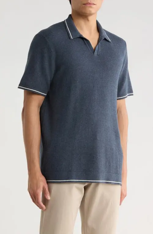 Marine Layer Liam Knit Polo - Dark Indigo