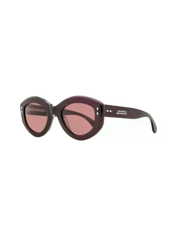 Isabel Marant Printed Oval-frame Sunglasses