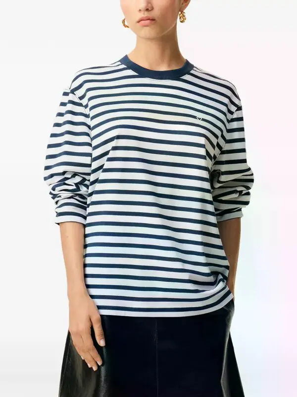 AMI Paris De Coeur Long Sleeve T-shirt - White