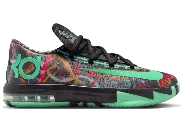 Nike Kd 6 Illusion Sneakers - Multi/color/green Glow