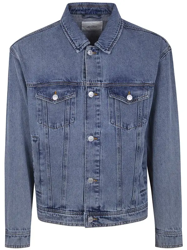 LES DEUX Rally Ice Denim Jacket - Blue