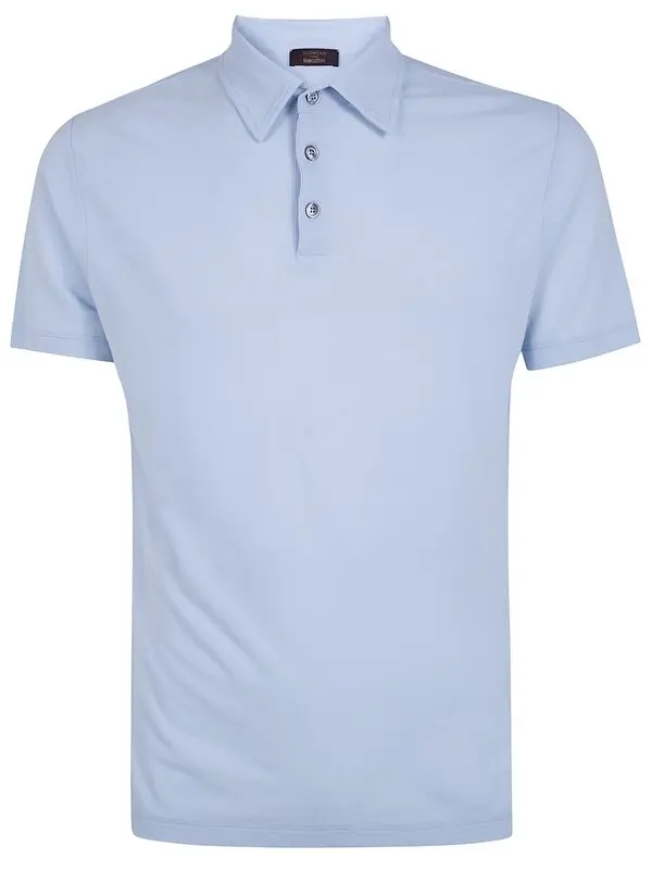 ZANONE Short Sleeves Polo Shirt - Blue