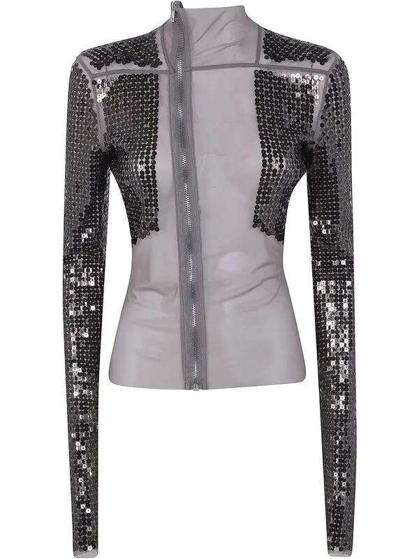 Rick Owens Gary Embroidered Jacket - Gray