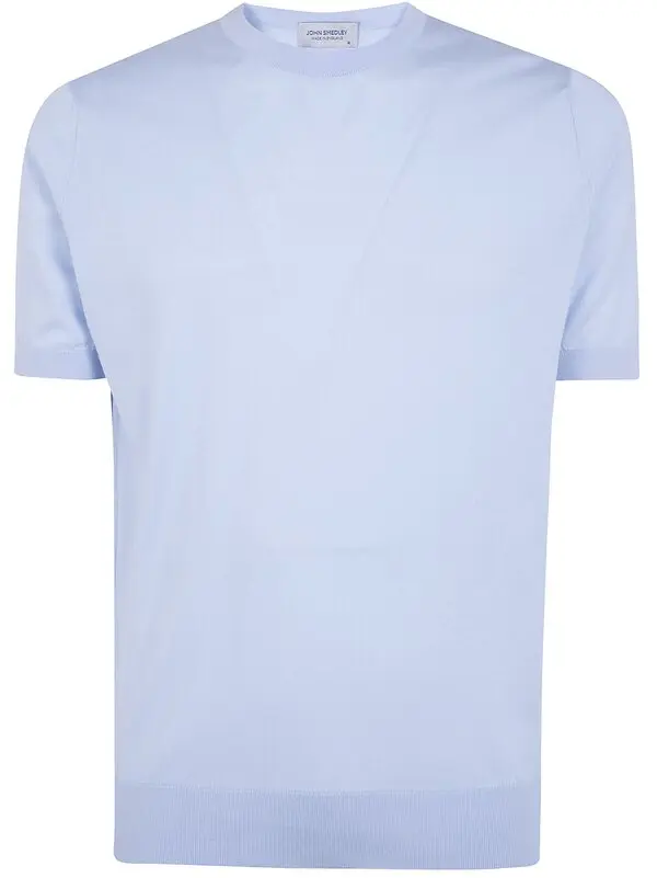 John Smedley Kempton" Crewneck Short Sleeves T-shirt - Beige