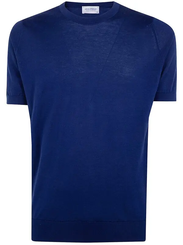 John Smedley Kempton" Crewneck Short Sleeves T-shirt - Blue