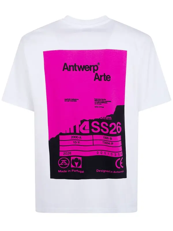 ARTE ANTWERP Back "poster" T-shirt - White