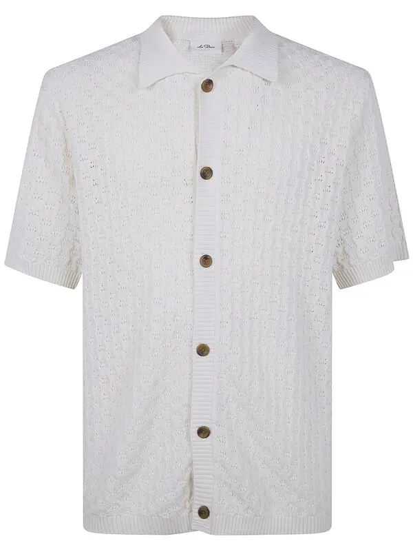 LES DEUX Gespertus" Short Sleeves Knitted Shirt