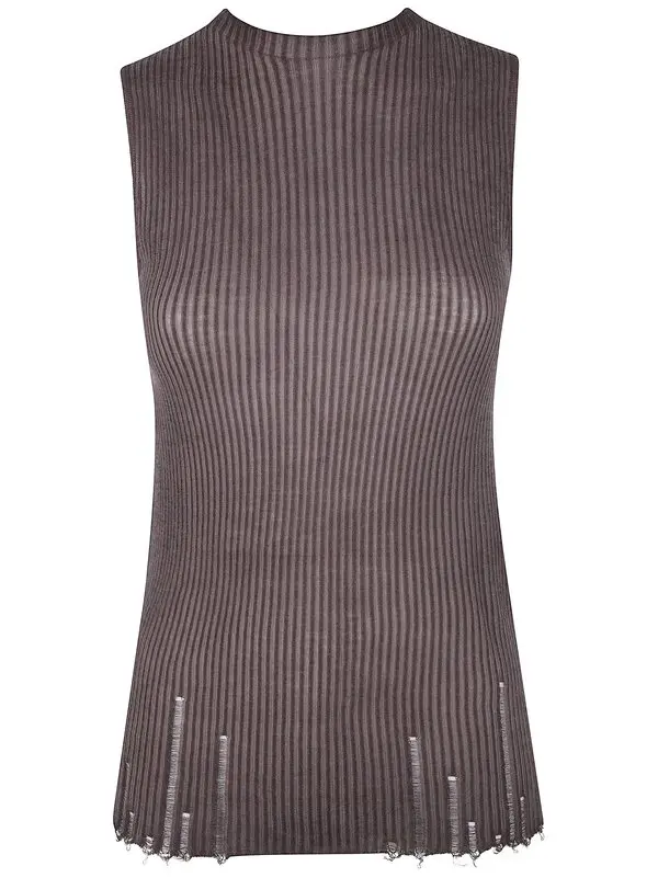 UMA WANG Sleeveless Wool Top