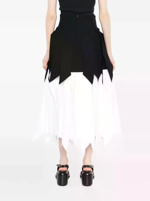 A.W.A.K.E. Mode Poplin Asymmetric Skirt