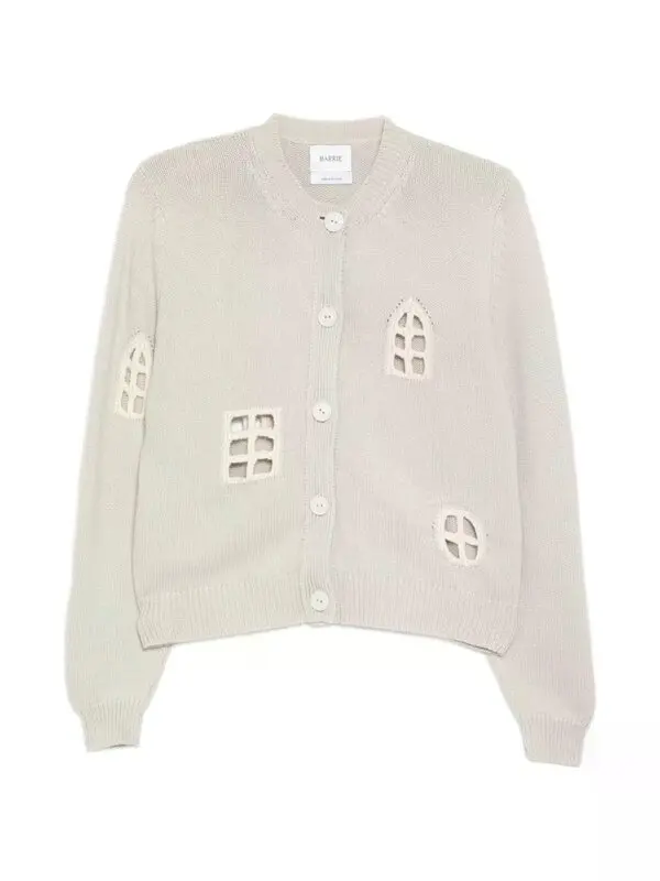BARRIE Openwork Motif Cardigan