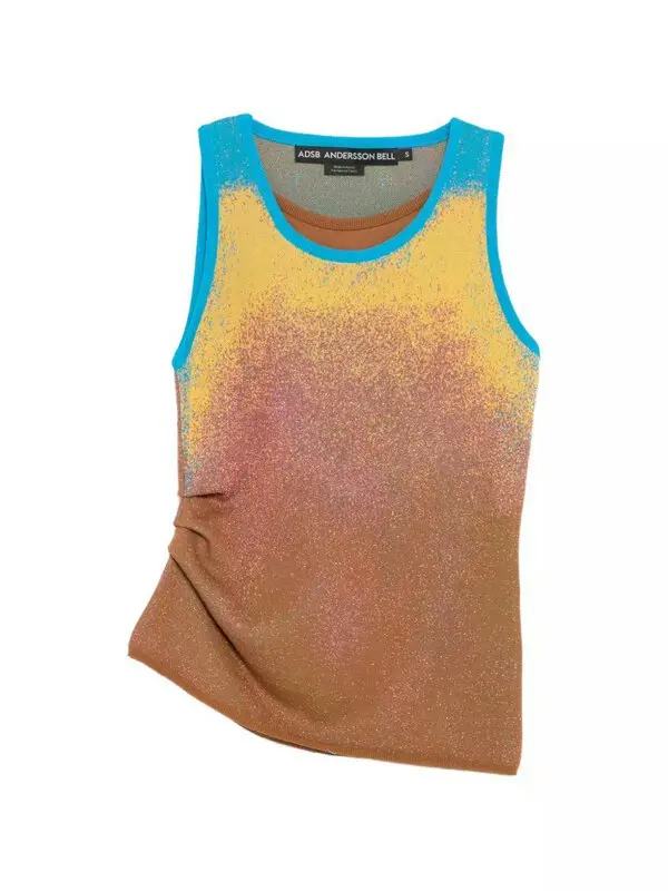 Andersson Bell Airbrush Asymmetrical Tank Top