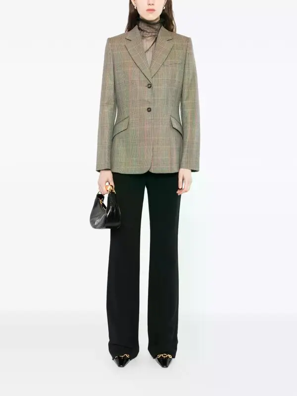 Alexander McQueen Country Check Single-breasted Blazer