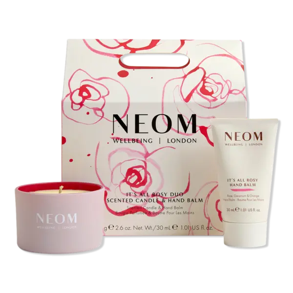 NEOM WELLBEING It's All Rosy Scented Candle And Hand Balm Duo - One-color