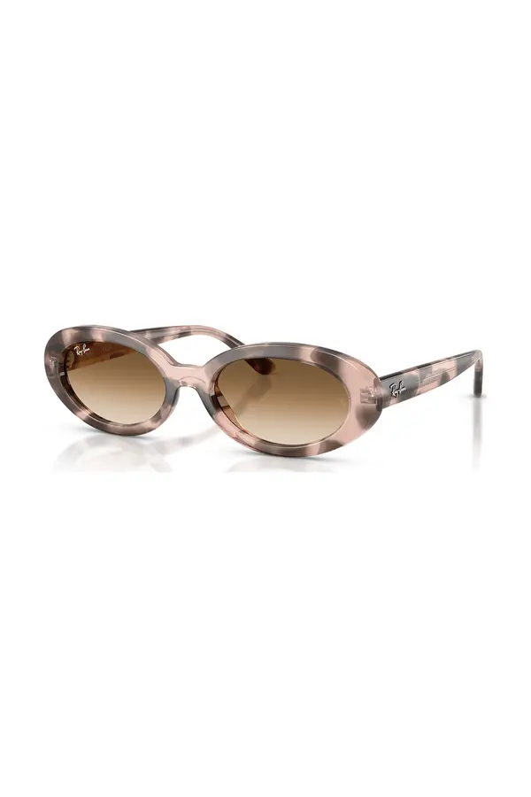 Ray-ban Oval Frame Sunglasses With Gradient Lenses - Pink
