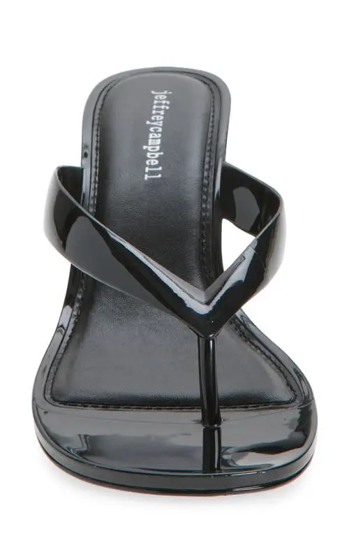 Jeffrey Campbell Gigabyte Wedge Flip Flop - Black