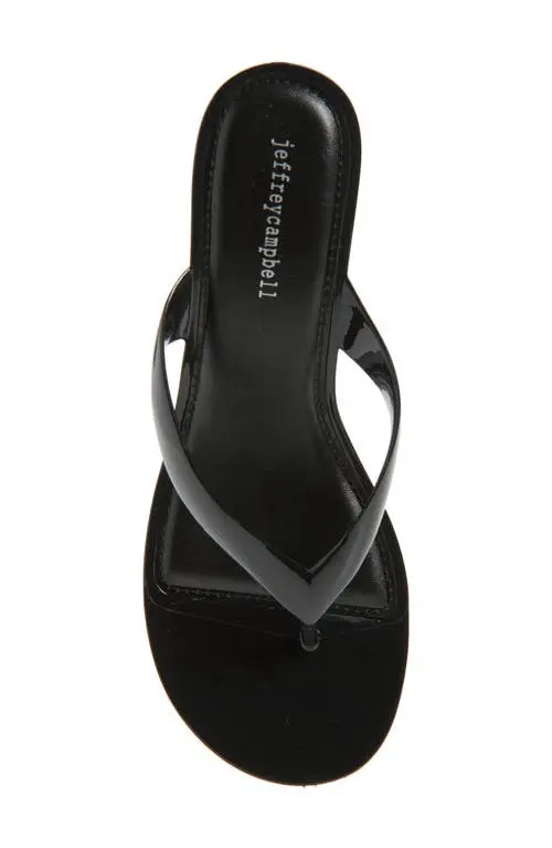 Jeffrey Campbell Gigabyte Wedge Flip Flop - Black