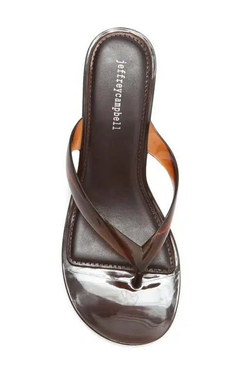 Jeffrey Campbell Gigabyte Wedge Flip Flop - Brown