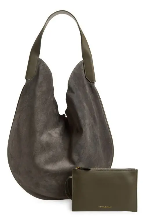 Victoria Beckham The Dia Soft Suede Hobo Bag