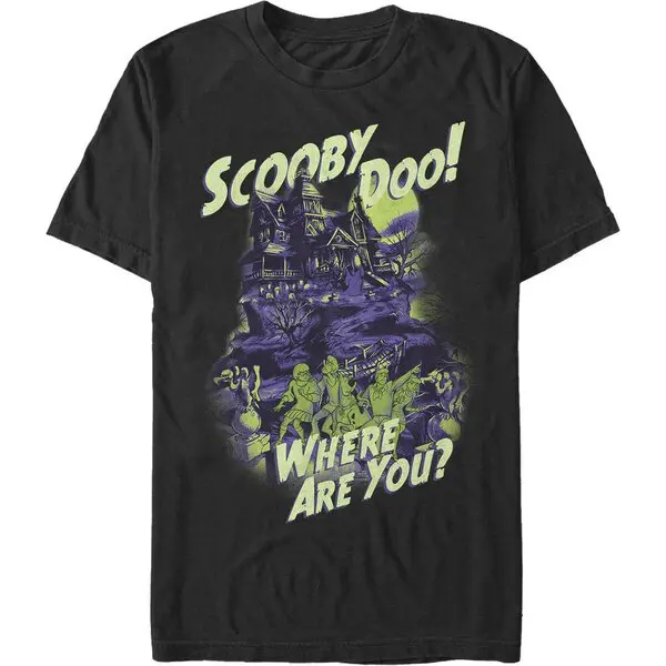 SCOOBY DOO Haunted House T-shirt - Black
