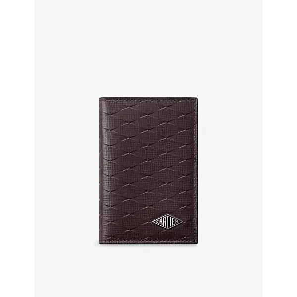 CARTIER Losange Leather Card Holder - Ebony