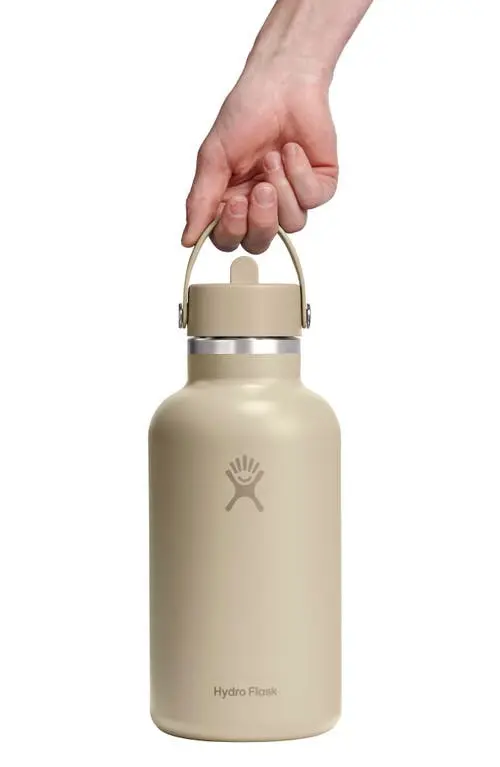 HYDRO FLASK 64-ounce Wide Mouth With Flex Straw Cap - Oat