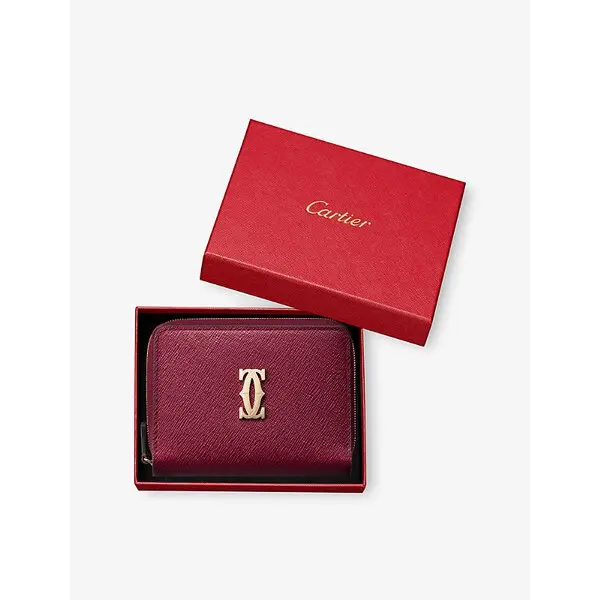 Cartier C De Leather Wallet - Red