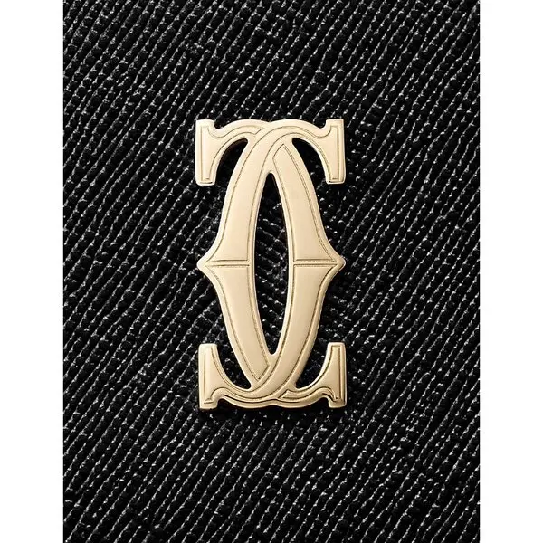 Cartier C De Mini Leather Wallet - Black